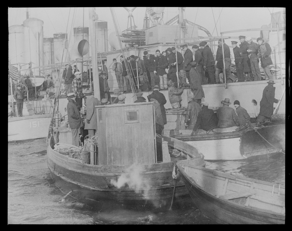 S-4 disaster. Admiral Brumby, head of sub rescue, blocking ...