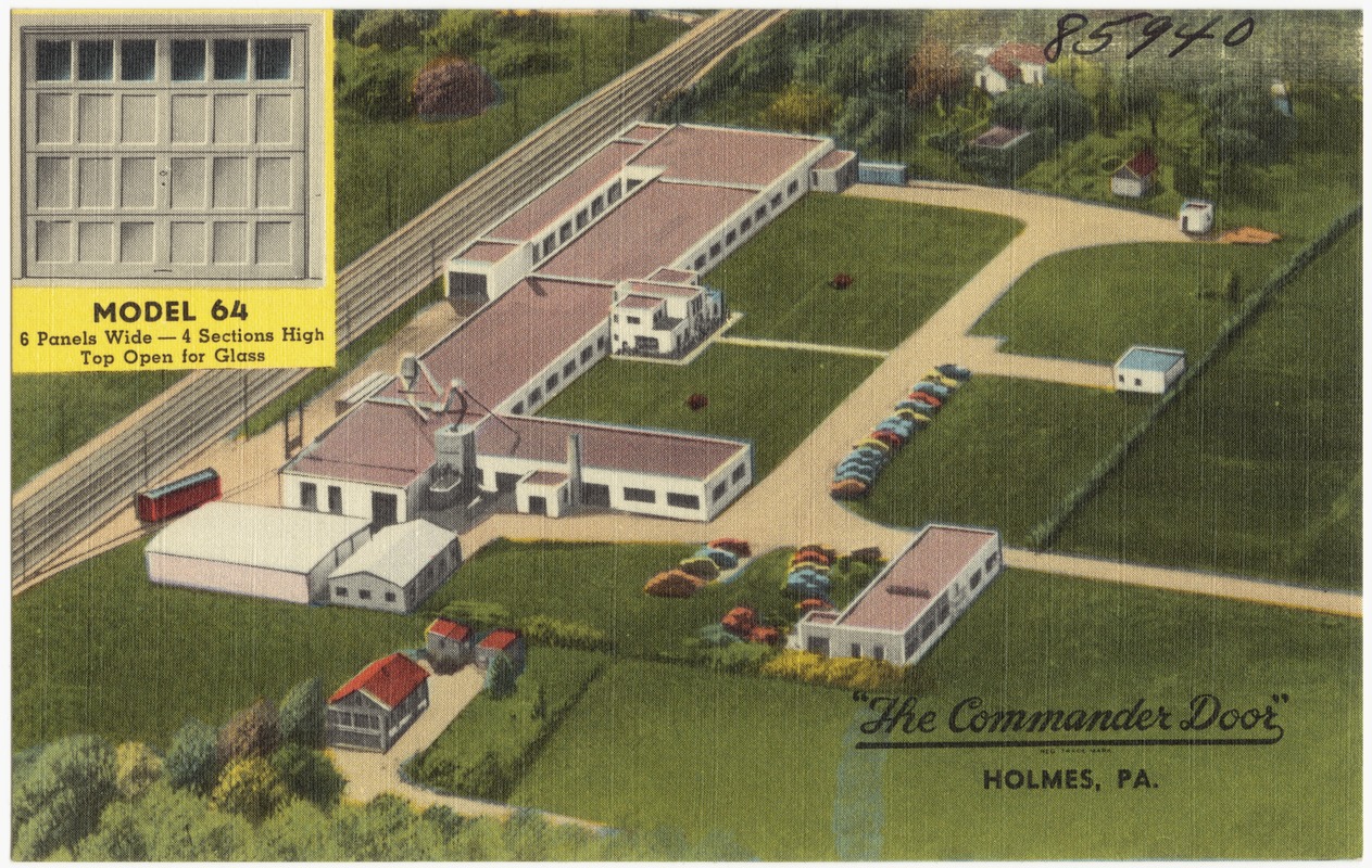 "The Commander Door", Holmes, PA. - Digital Commonwealth