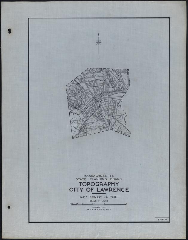 Topography Town of Lawrence - Digital Commonwealth