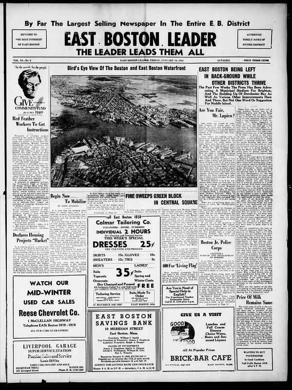 East Boston Leader, January 19, 1940 - Digital Commonwealth
