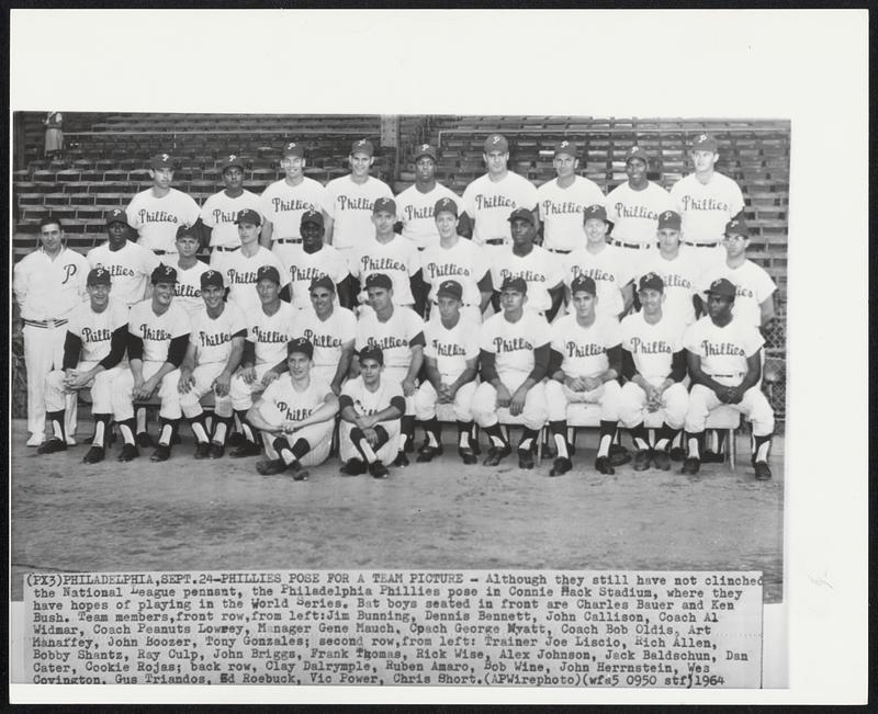 Phillies Pose For a Team Picture - Although they still have not ...