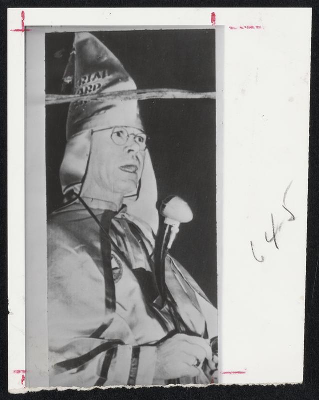 Imperial Wizard of the Knights of the Ku Klux Klan, Elden Lee Edwards ...