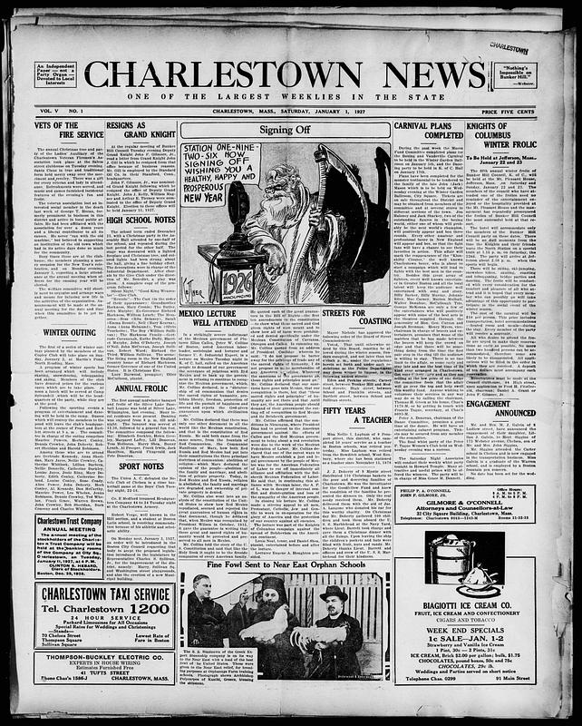 The Charlestown News. January 01, 1927 - Digital Commonwealth