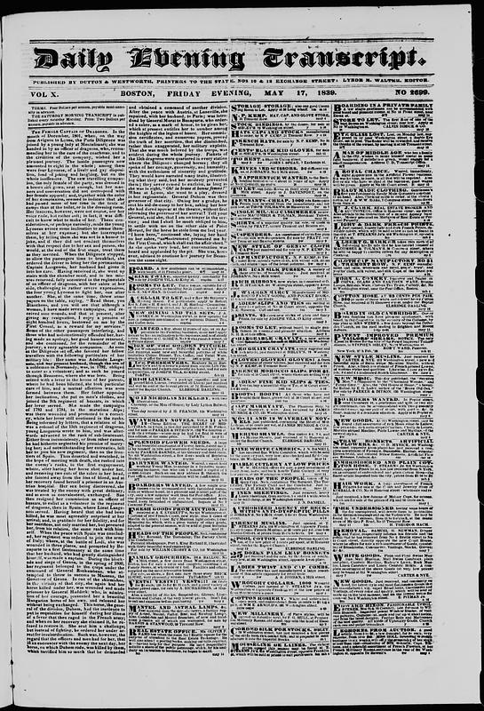 Daily Evening Transcript - Digital Commonwealth