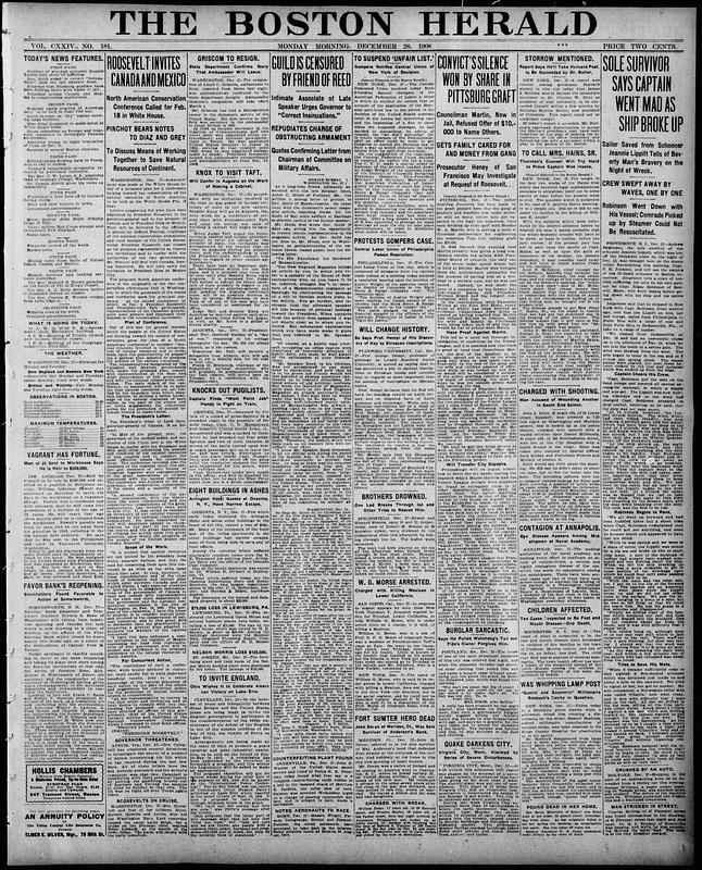 The Boston Herald. December 28, 1908 - Digital Commonwealth