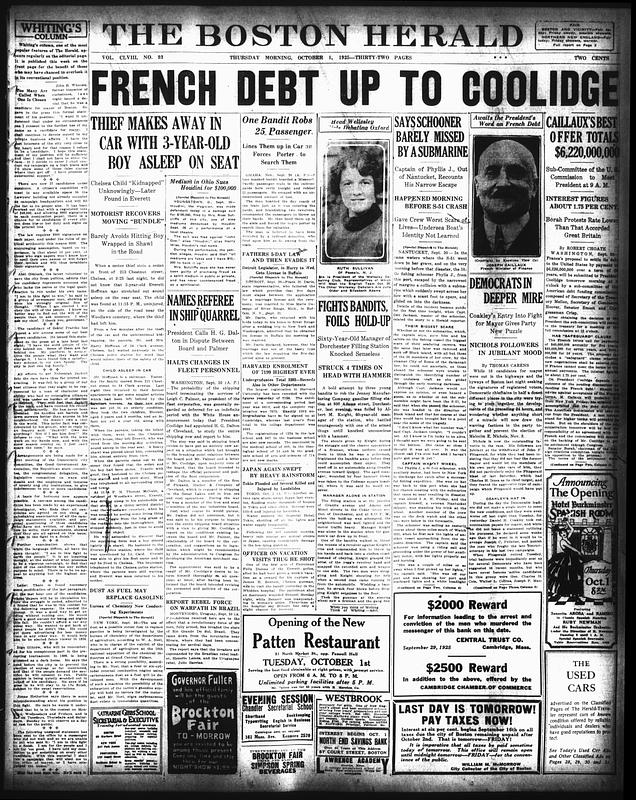 Boston Herald. October 01, 1925 - Digital Commonwealth