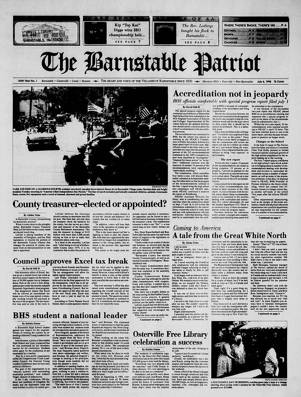 Barnstable Patriot. July 06, 1995 - Digital Commonwealth