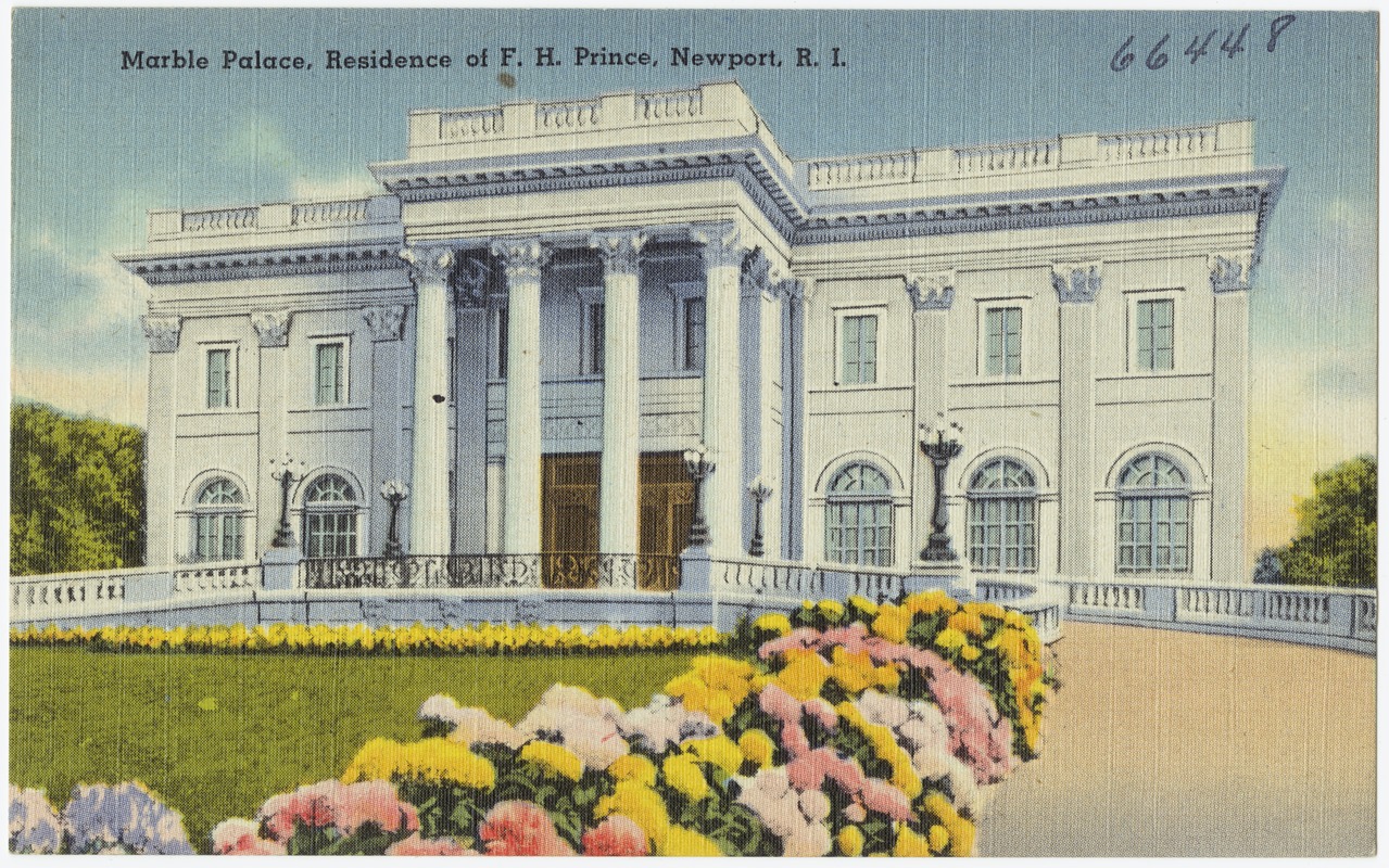 Marble Palace, residence of F. H. Prince, Newport, R.I. - Digital ...