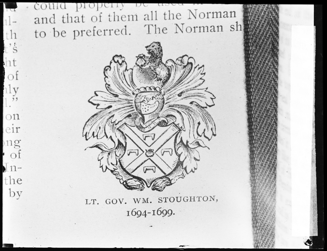 Lieutenant Governor Sir William Stoughton, 1694-1699 - Digital Commonwealth