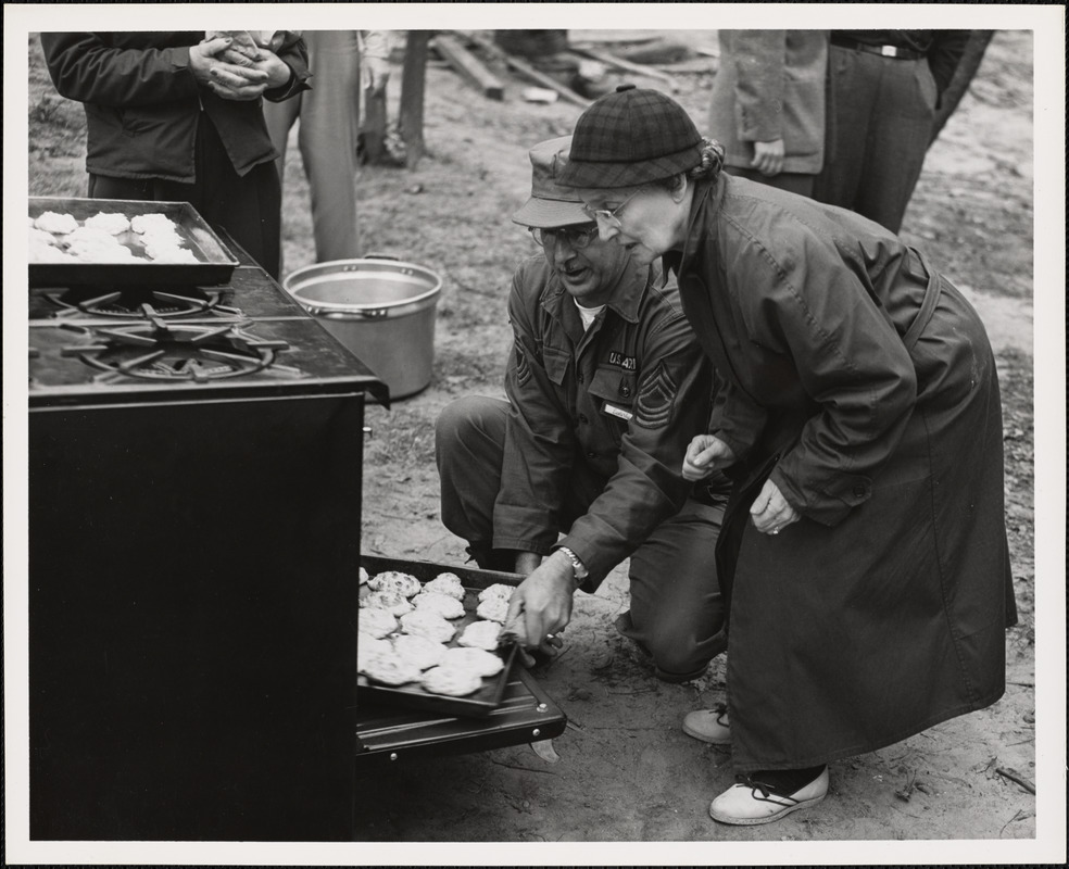 Emergency Mass Feeding, Fort Dix, New Jersey [1954] - Digital Commonwealth