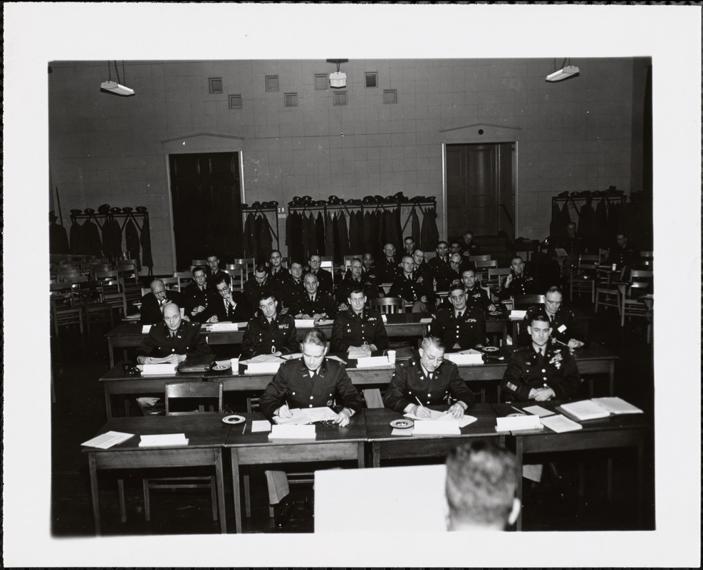 Civil Defense Conference at Headquarters - 1st Army - Digital Commonwealth