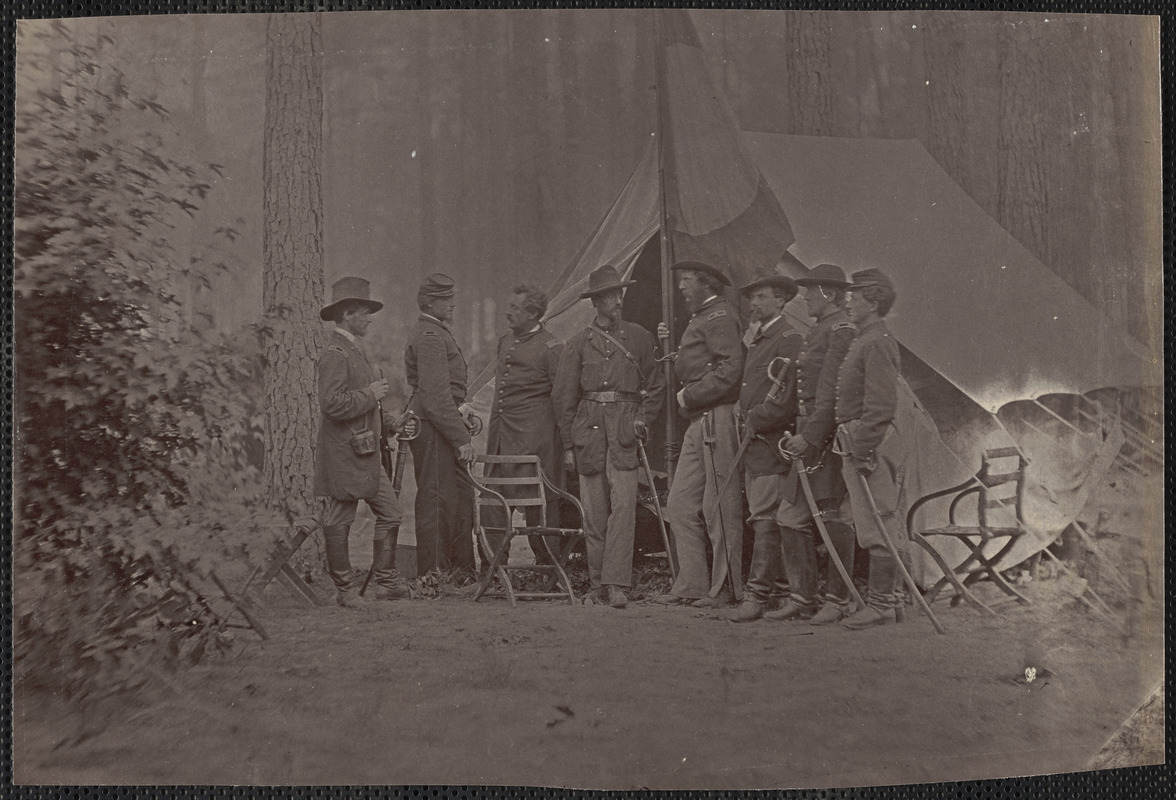 General Samuel W. Crawford and staff, 3rd Division, 5th Army Corps ...
