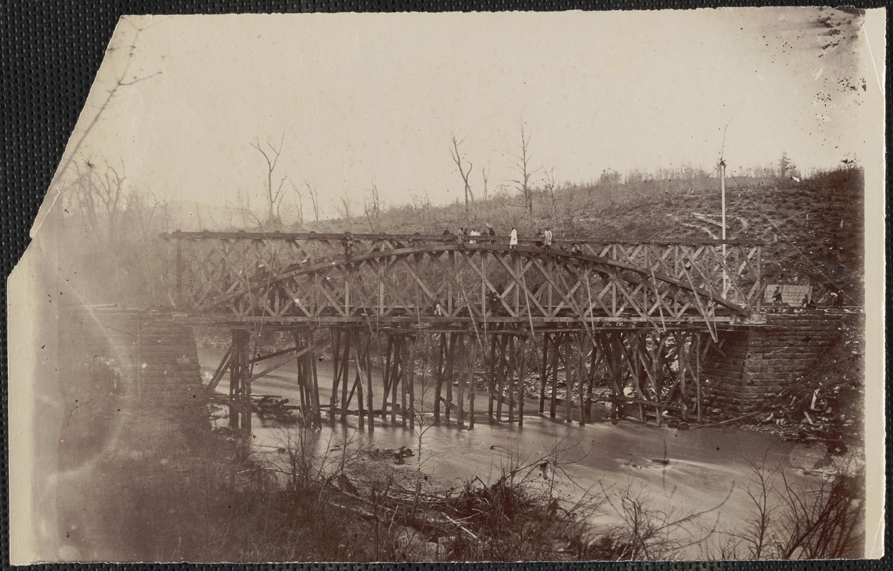 Railroad Bridge across Bull Run - Digital Commonwealth