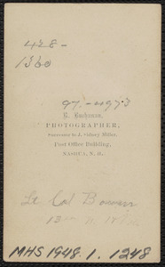 Lieutenant Colonel [George] Bowers 13th New Hampshire Volunteers ...