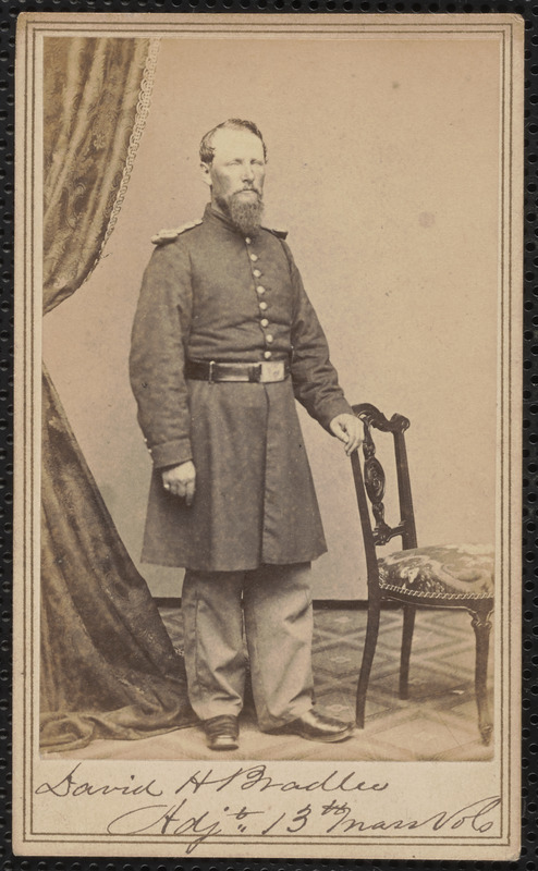 David H. Bradlee, Adjutant, 13th Massachusetts Volunteers - Digital ...