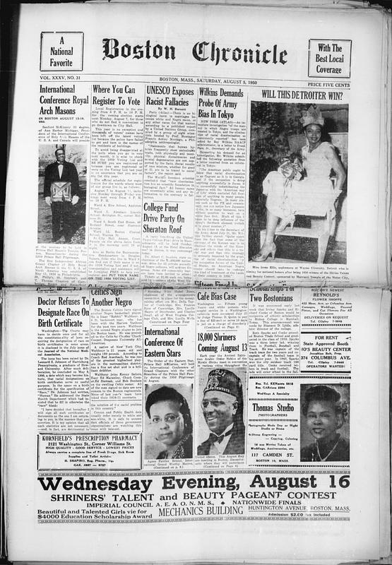 Boston Chronicle. August 05, 1950 - Digital Commonwealth