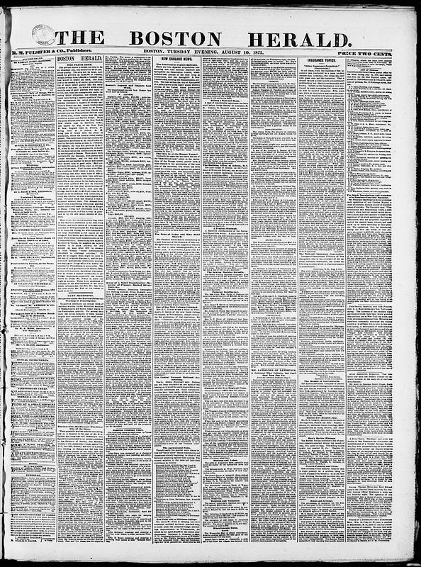 The Boston Herald. August 10, 1875 - Digital Commonwealth