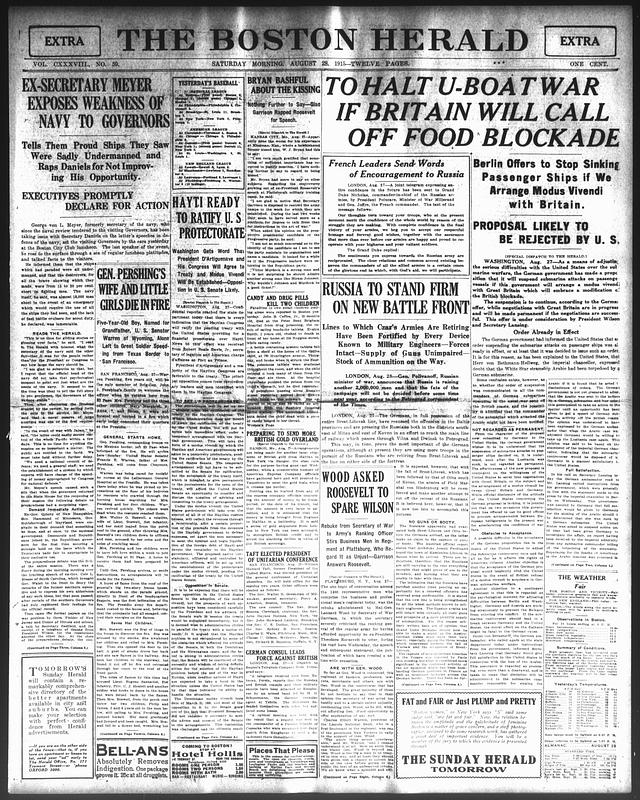 The Boston Herald. August 28, 1915 - Digital Commonwealth
