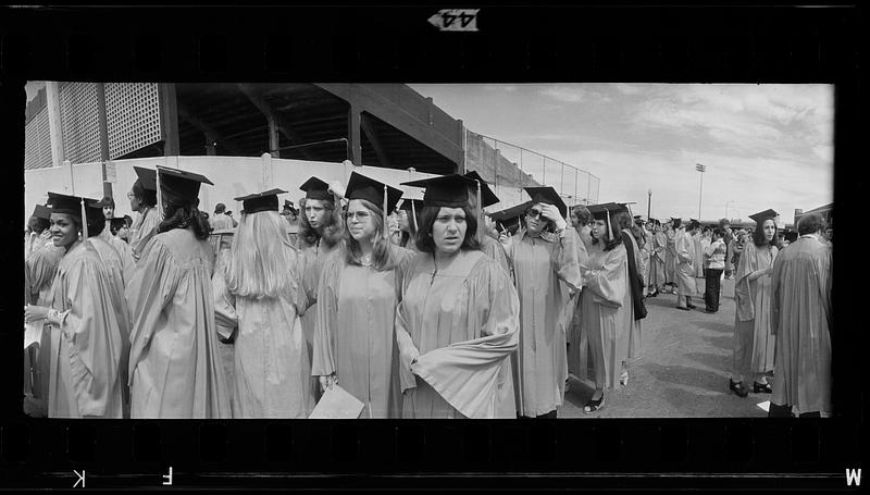 Boston University graduation at Nickerson Field, West Campus, Boston ...