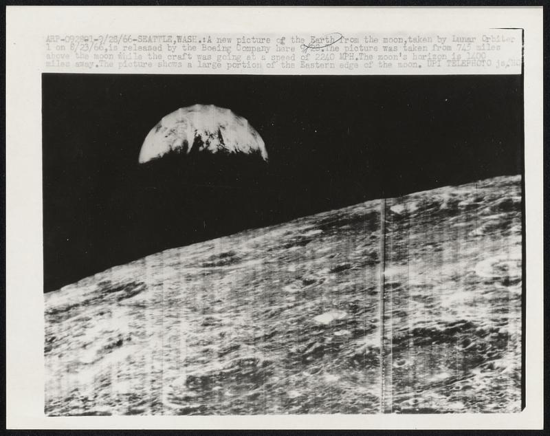 Seattle, Wash. : A new picture of the Earth from the moon, taken by ...