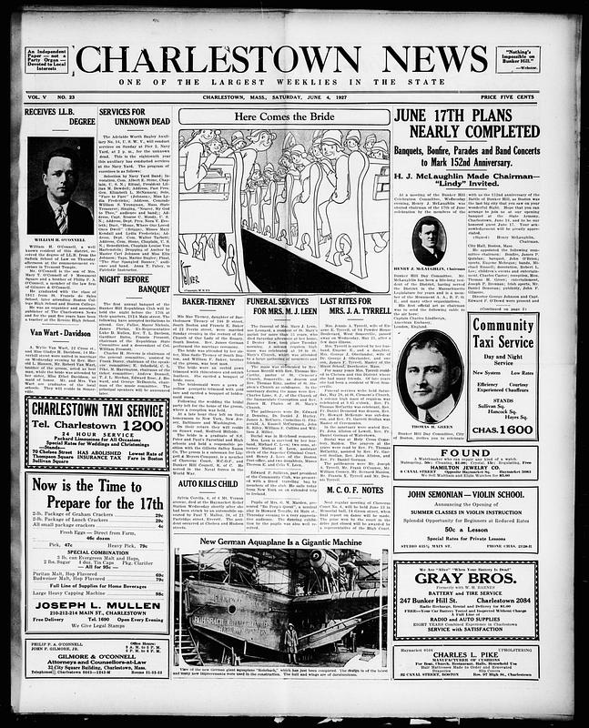 The Charlestown News. June 04, 1927 - Digital Commonwealth