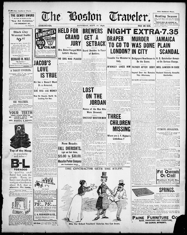 The Boston Traveler. September 17, 1898 - Digital Commonwealth