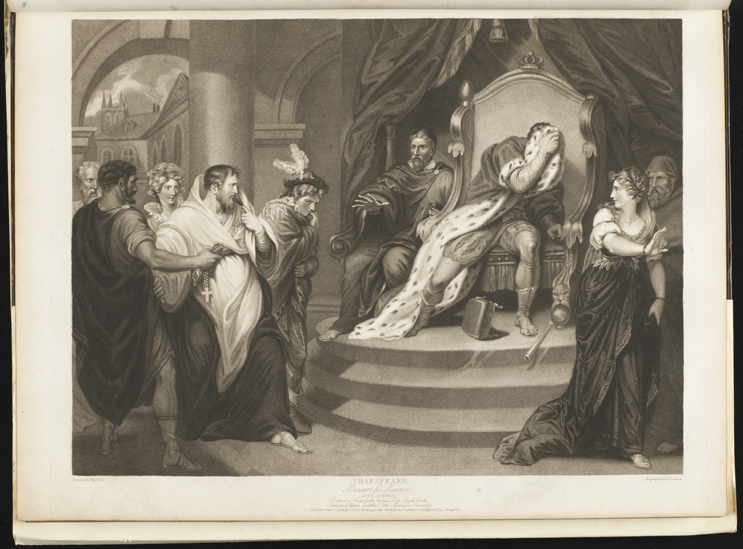 Shakspeare. Measure for measure, act V, scene I : Duke in a friar's ...