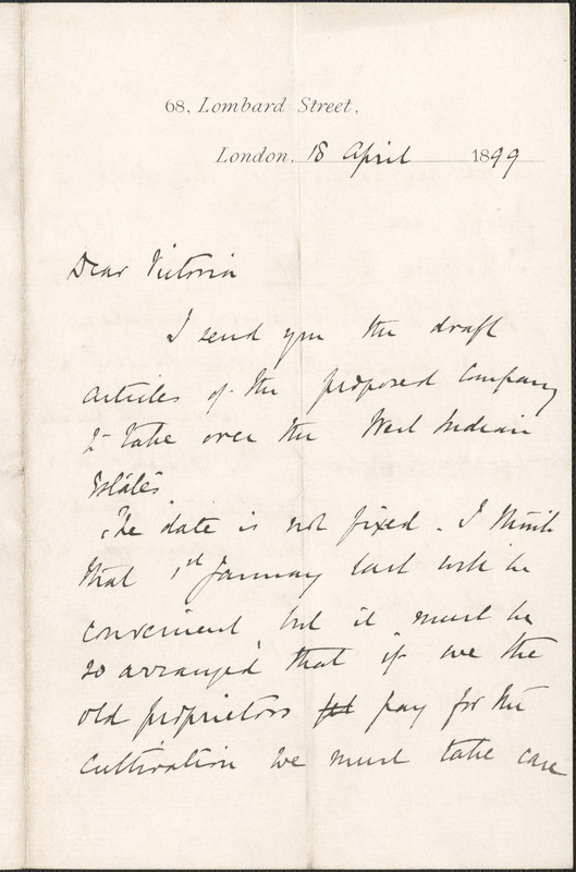 Richard B. Martin autograph letter signed to Victoria [Woodhull Martin ...