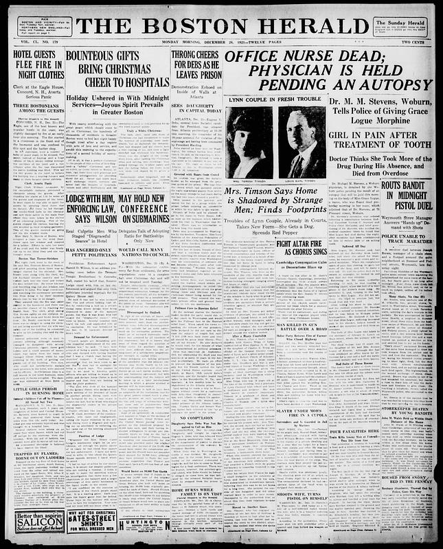 Boston Herald. December 26, 1921 - Digital Commonwealth