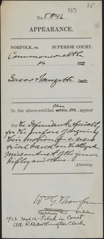 Appearance special of William G. Thompson and A.D. Hill - Digital ...