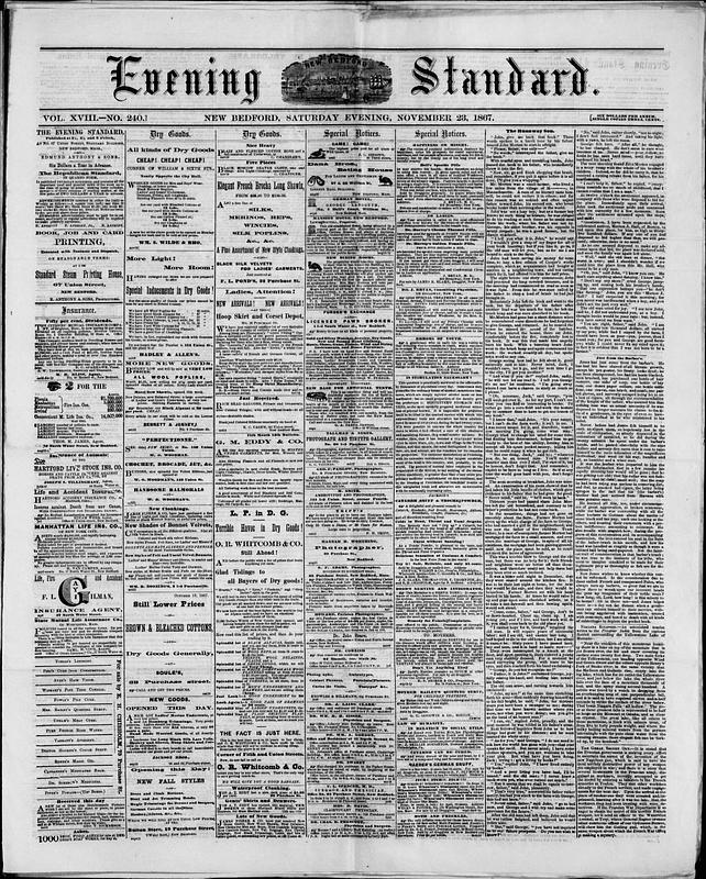 Evening Standard. November 23, 1867 - Digital Commonwealth