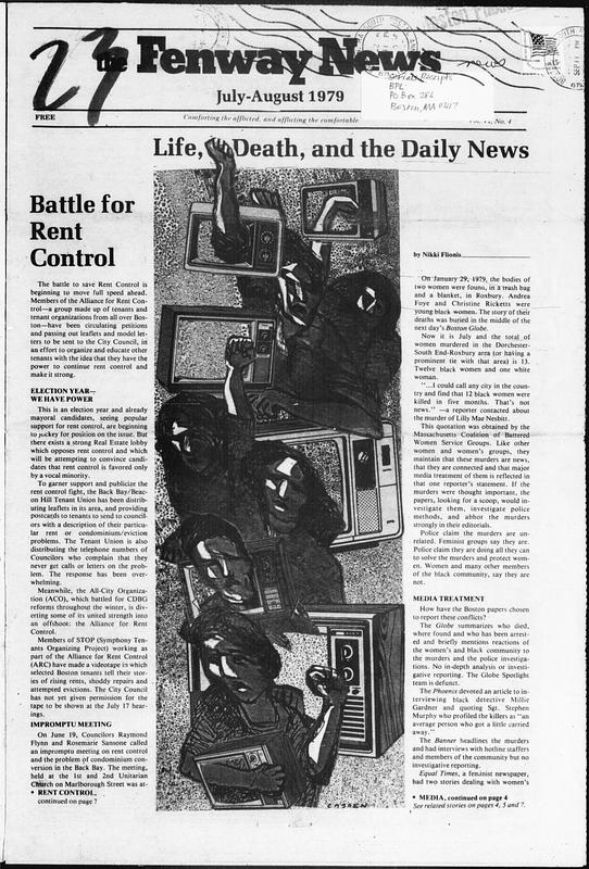 The Fenway News. July 01, 1979 - Digital Commonwealth