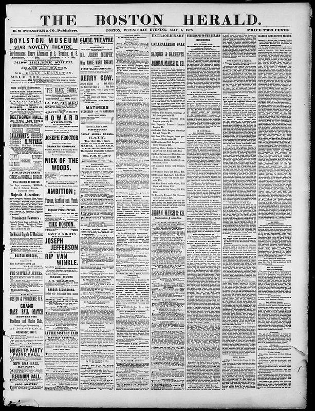 The Boston Herald. May 01, 1878 - Digital Commonwealth