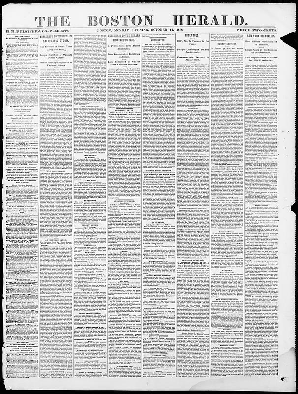 The Boston Herald. October 14, 1878 - Digital Commonwealth