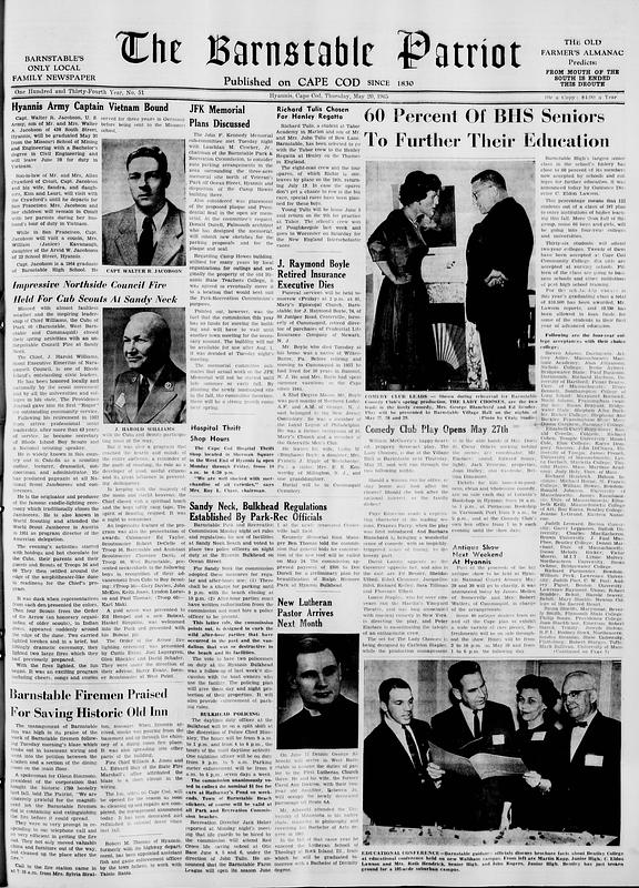 Barnstable Patriot. May 20, 1965 - Digital Commonwealth