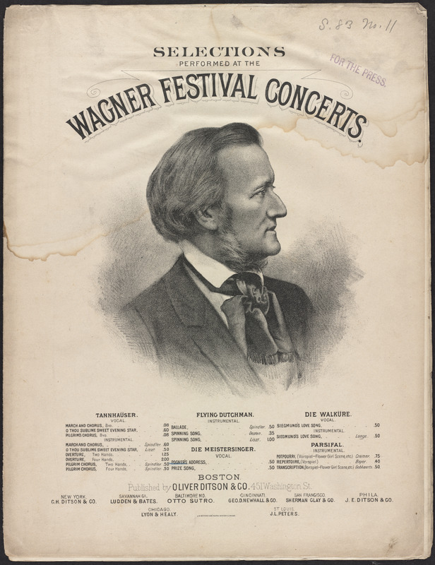 Selections performed at the Wagner festival concerts. - Digital ...