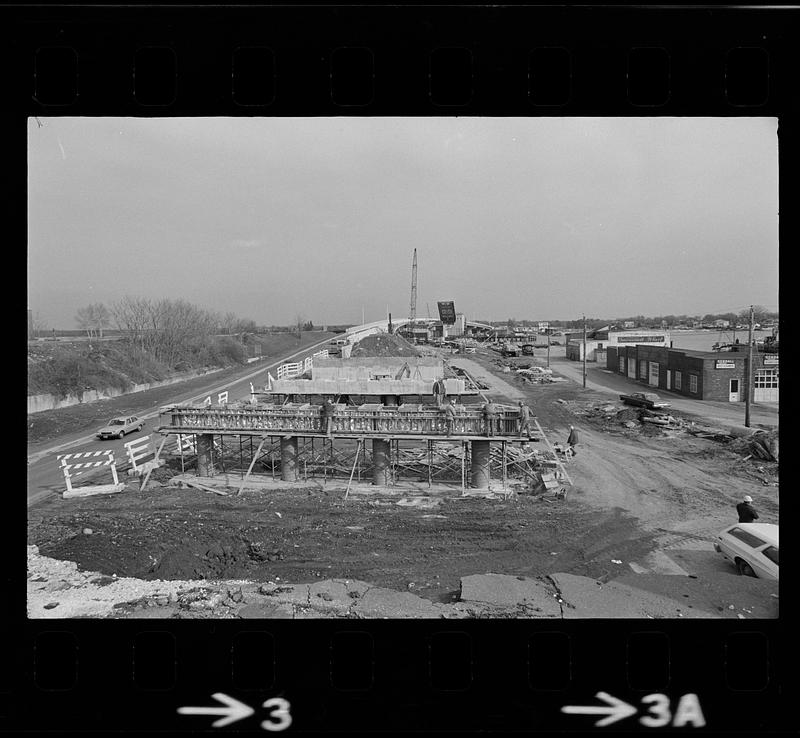 Route 1 bridge const[ruction] - Digital Commonwealth