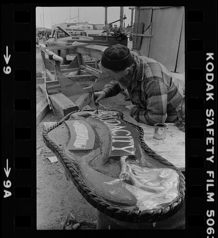 Max Scholz & name plate - Digital Commonwealth