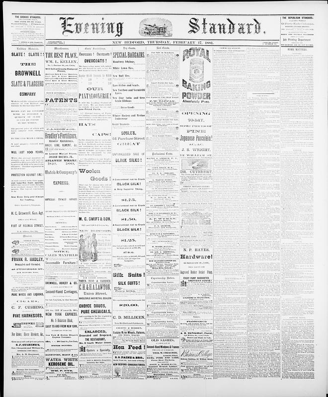 Evening Standard. February 17, 1881 - Digital Commonwealth