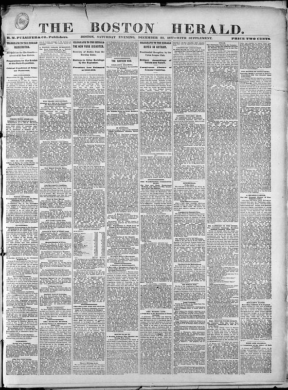 The Boston Herald. December 22, 1877 - Digital Commonwealth