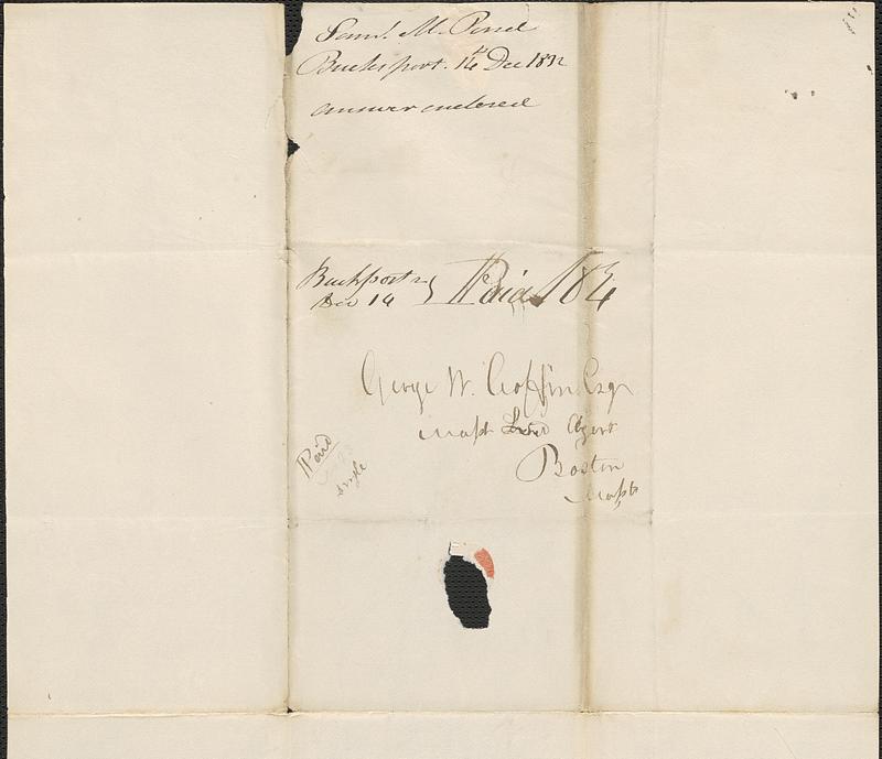 Samuel Pond to George Coffin, 14 December 1832 - Digital Commonwealth