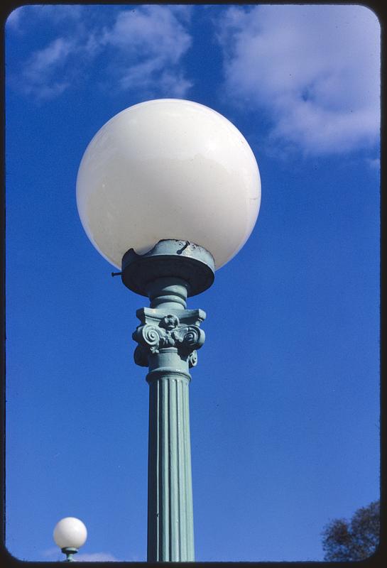 Lagoon Bridge lamppost, Public Garden, Boston - Digital Commonwealth