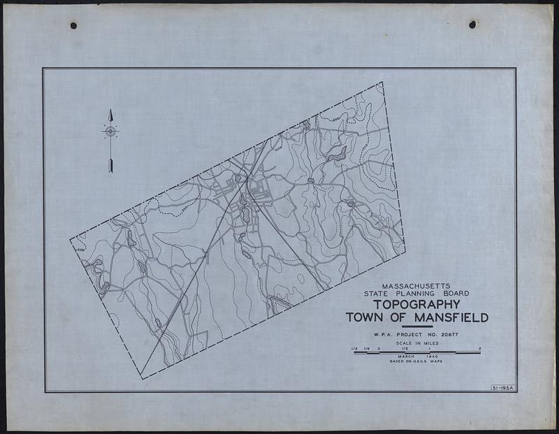 Topography Town of Mansfield - Digital Commonwealth