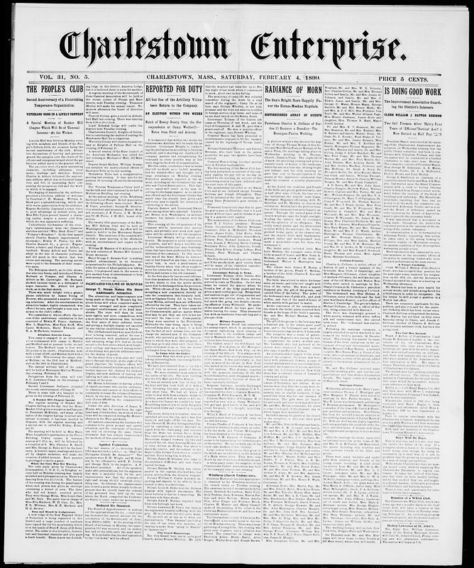 Charlestown Enterprise, February 04, 1899 - Digital Commonwealth