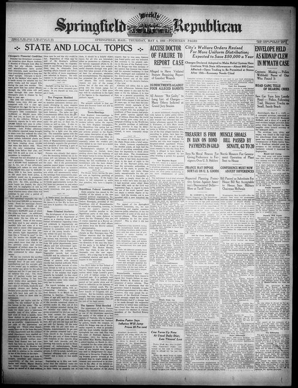 Springfield Weekly Republican - Digital Commonwealth