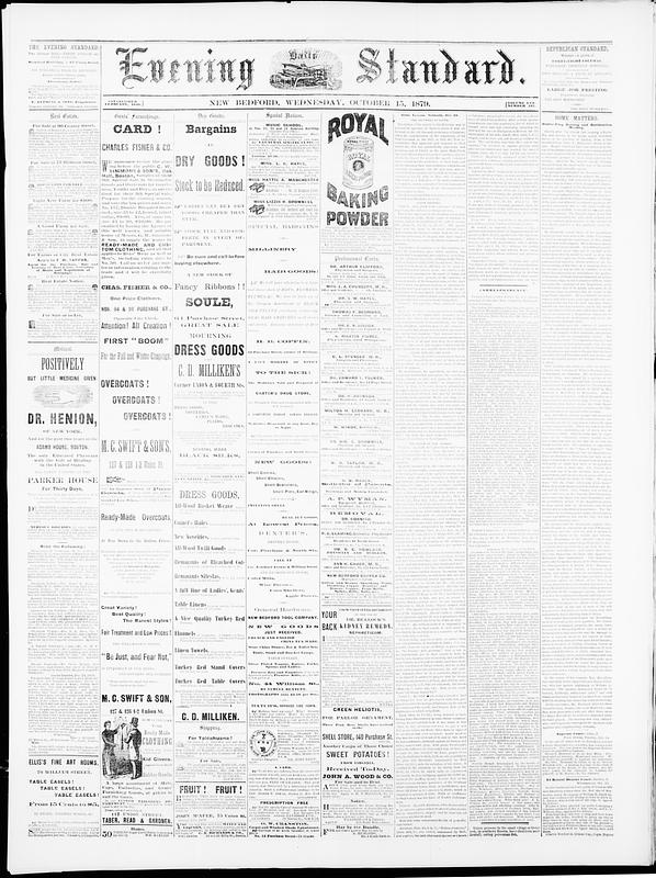Evening Standard. October 15, 1879 - Digital Commonwealth