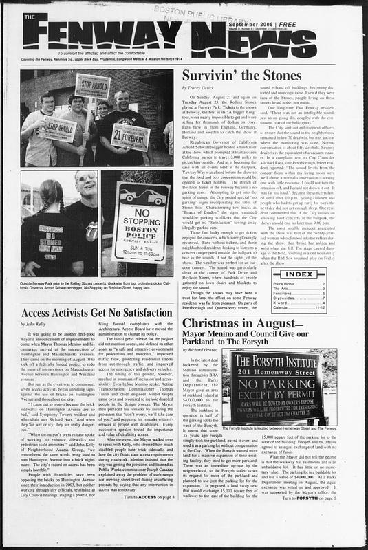 The Fenway News. September 02, 2005 - Digital Commonwealth
