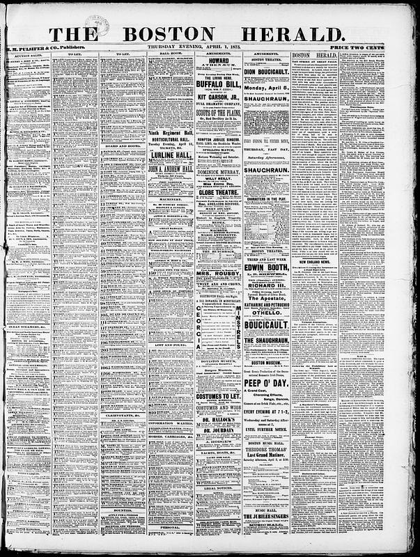 The Boston Herald. April 01, 1875 - Digital Commonwealth