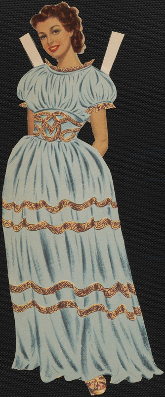 Ava Gardner Paper Doll In Outfits With Hands Behind Her Back Digital