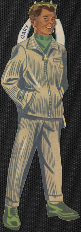 Gary paper doll in outfits - Digital Commonwealth